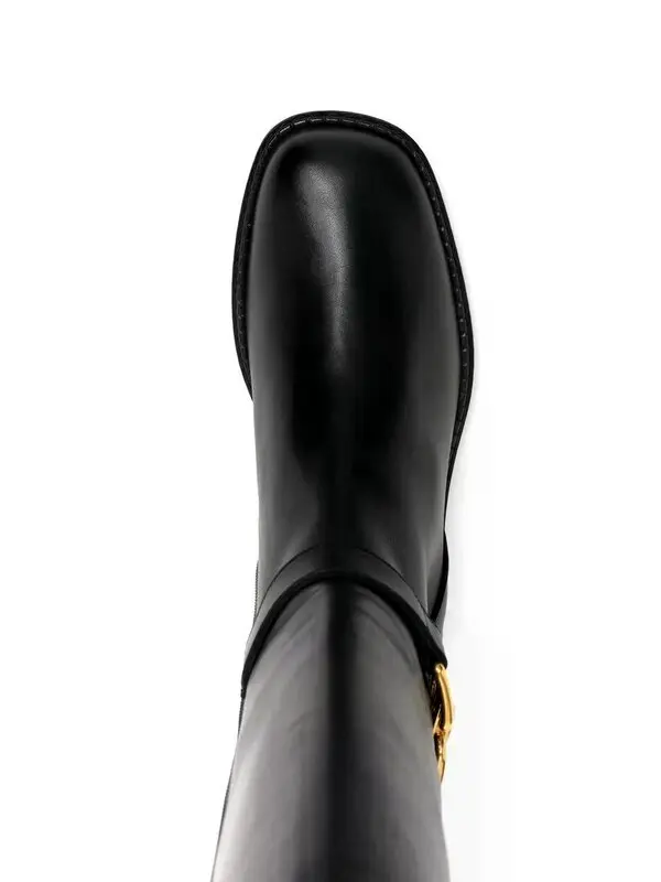 Bally Eloire Leather Long Boots