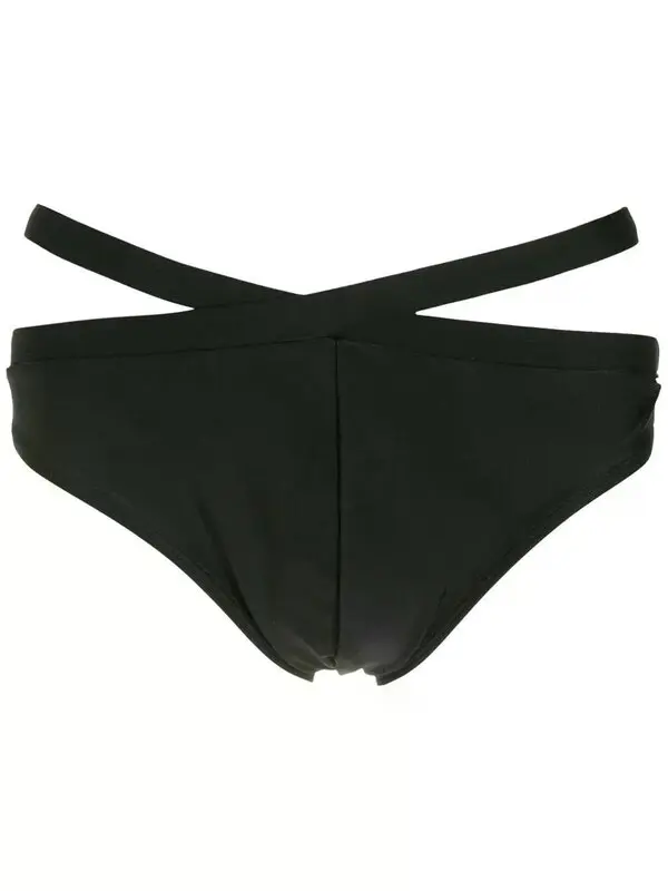 AMIR SLAMA Cut-out Swim Trunks - Black