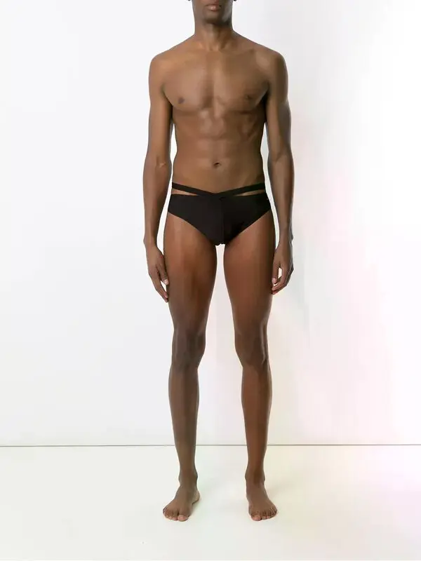 AMIR SLAMA Cut-out Swim Trunks