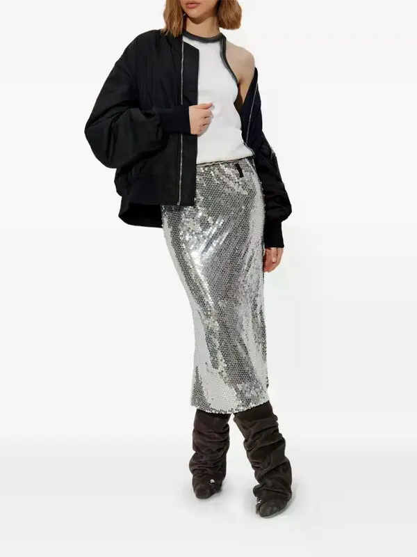 Attico Bishop-sleeves Bomber Jacket