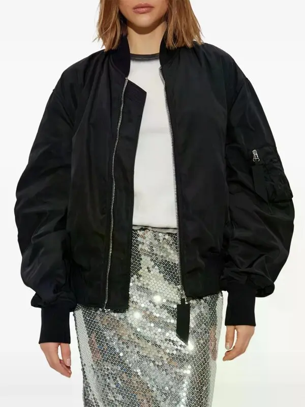Attico Bishop-sleeves Bomber Jacket