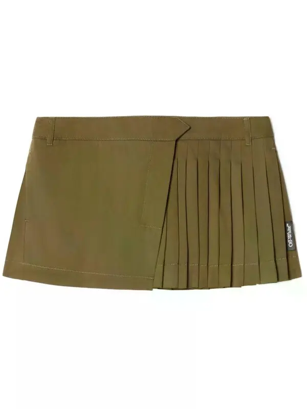Off-White Savana Mini Skirt - Green
