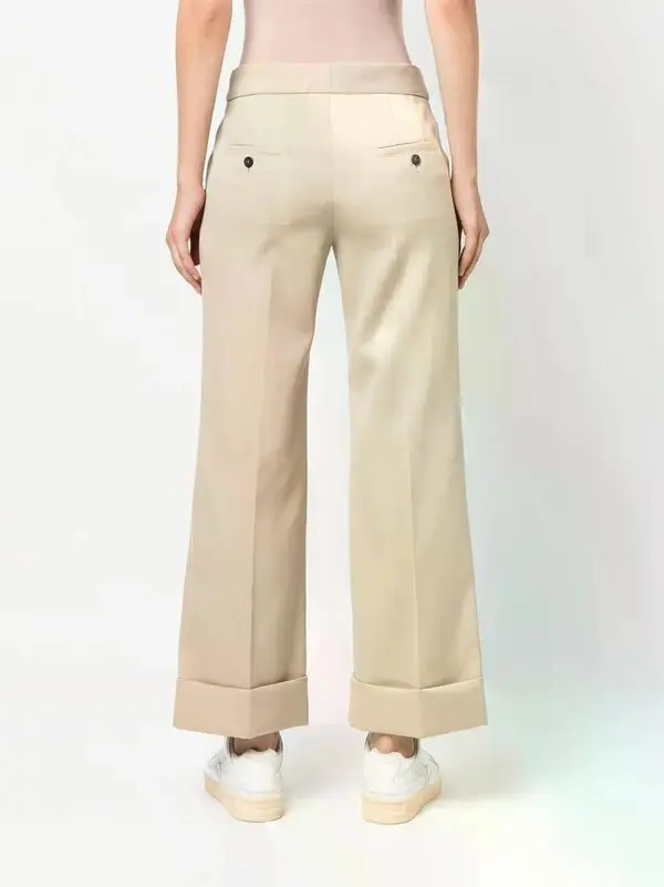 LANVIN Mid-rise Cropped Wool Trousers