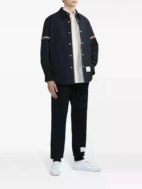 Thom Browne 4-bar Loopback Track Pants - Blue