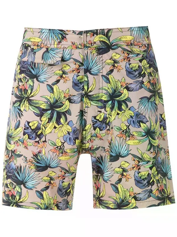 AMIR SLAMA Printed Swimming Shorts - Neutrals