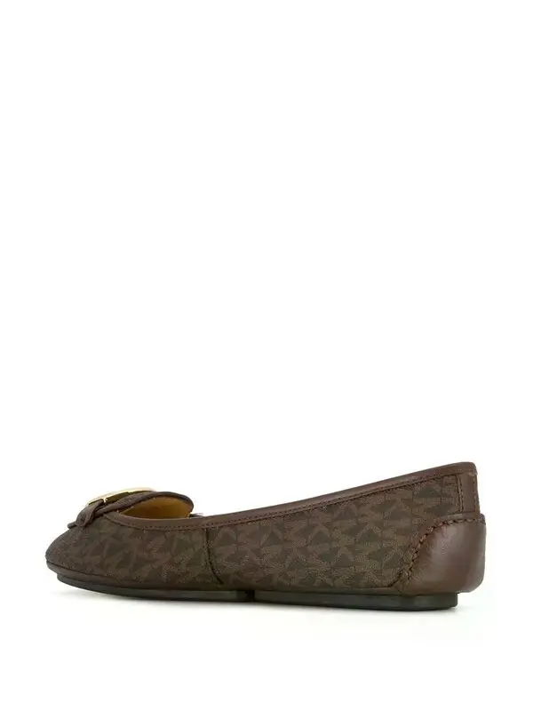 Michael Kors Grained Ballerina Flats - Brown