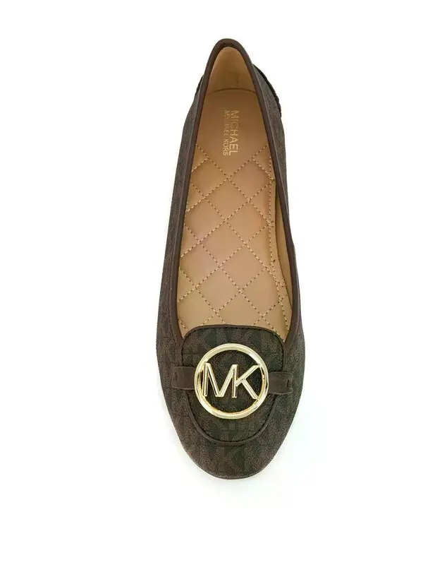 Michael Kors Grained Ballerina Flats - Brown