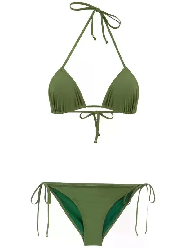 AMIR SLAMA Plain Bikini Set - Green