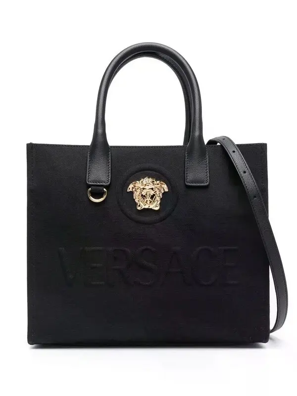 Versace La Medusa Canvas Tote Bag