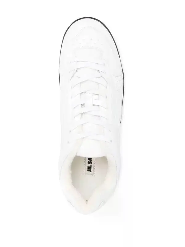 JIL SANDER Panelled Low-top Leather Sneakers