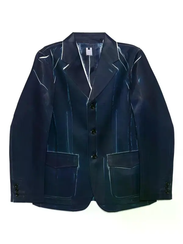 Comme Des Garçons Printed Single-breasted Blazer