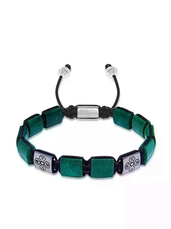 NIALAYA JEWELRY African Jade And Silver Bracelet - Green