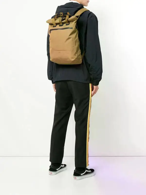 AS2OV Buckled Square Backpack - Brown