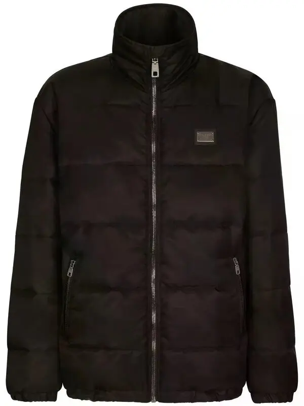 Dolce & Gabbana Logo-tag High-neck Padded Jacket