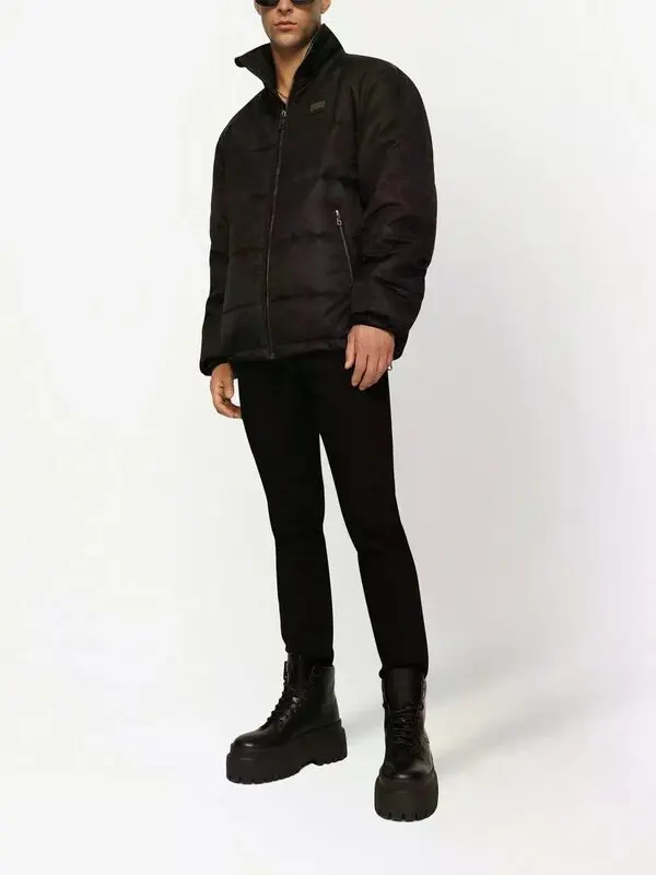 Dolce & Gabbana Logo-tag High-neck Padded Jacket