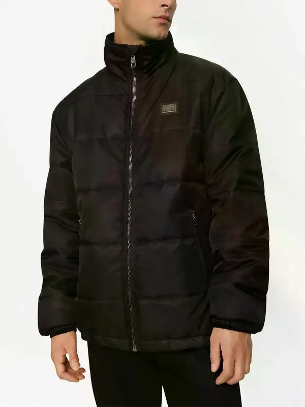 Dolce & Gabbana Logo-tag High-neck Padded Jacket