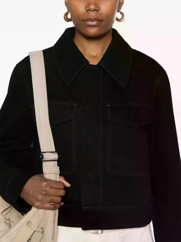 LEMAIRE Cropped Jacket - Black