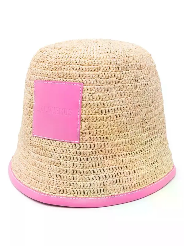 Jacquemus Le Bob Soli Raffia Hat - Neutrals