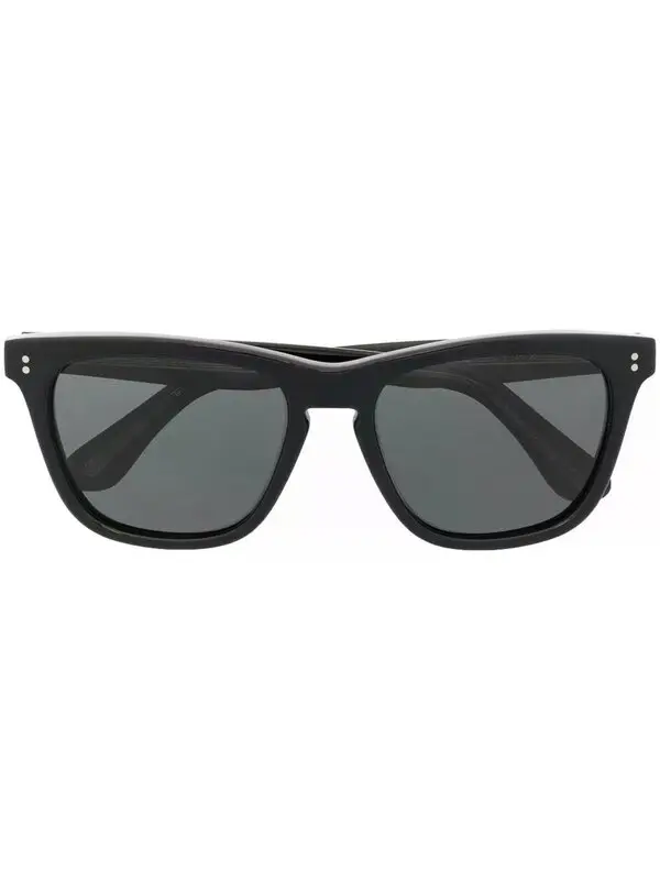 Oliver Spencer Square Frame Sunglasses - Black