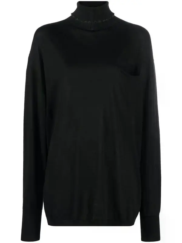 QUIRA Ribbed-knit Roll Neck Jumper