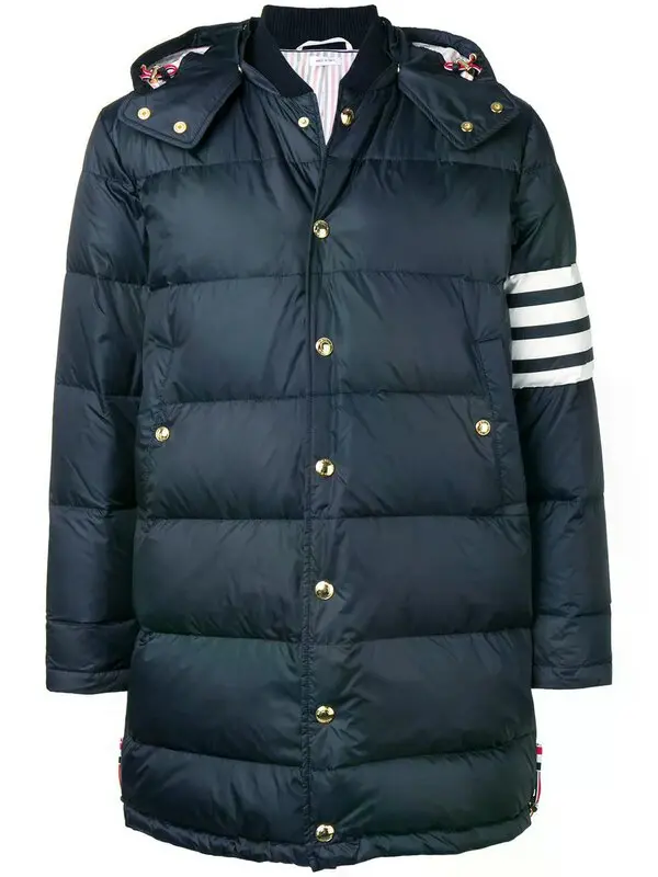 Thom Browne 4-bar Matte Nylon Coat
