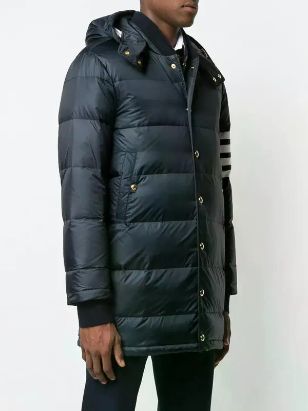 Thom Browne 4-bar Matte Nylon Coat