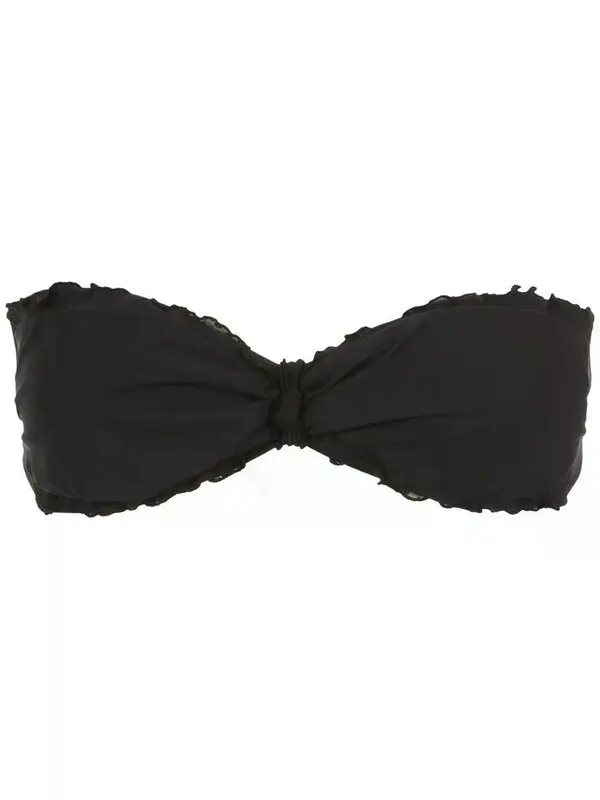 AMIR SLAMA Sleeveless Bikini Top - Black