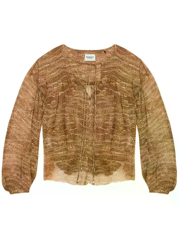 MARANT ETOILE Advika Top - Brown