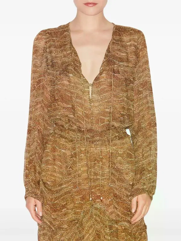 MARANT ETOILE Advika Top - Brown