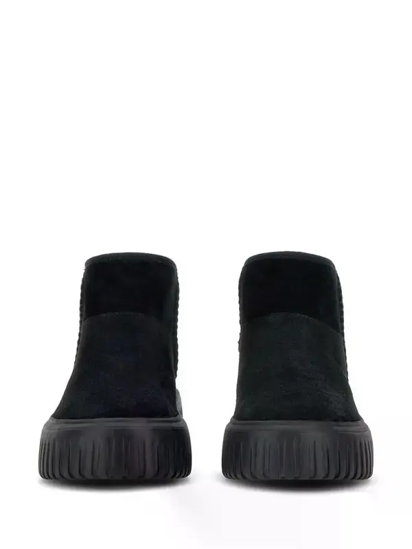 Hogan Basso Logo-print Boots