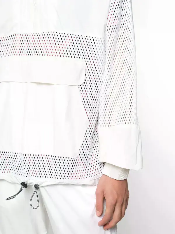 GOD'S MASTERFUL CHILDREN Mesh Panel Windbreaker - White