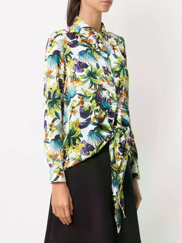 AMIR SLAMA Printed Silk Shirt