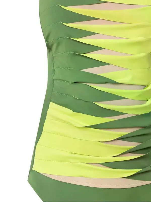 AMIR SLAMA Sleeveless Printed Swimsuit
