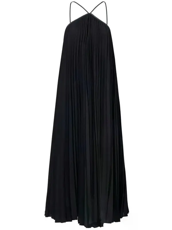 Proenza Schouler White Label Celeste Lightweight Crepe Dress - Black