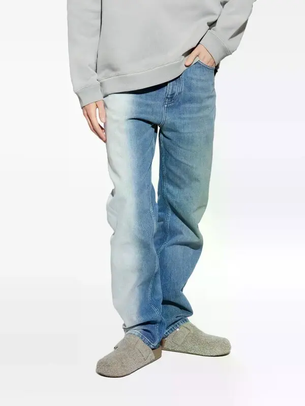 Loewe Two-tone Straight Leg Jeans