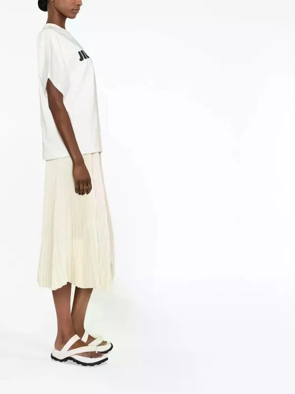 JIL SANDER Logo-print Detail T-shirt - White
