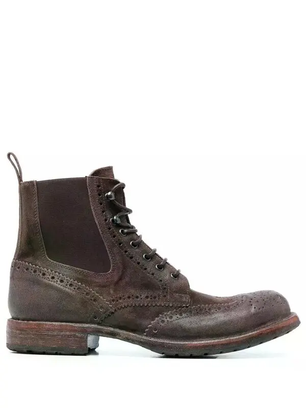 Moma Perforated Detail Ankle Boots