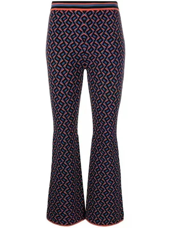 Diane Von Furstenberg Juno Patterned Jacquard Trousers
