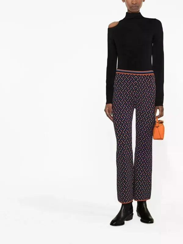 Diane Von Furstenberg Juno Patterned Jacquard Trousers