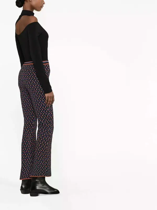 Diane Von Furstenberg Juno Patterned Jacquard Trousers