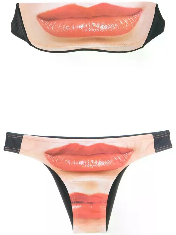 AMIR SLAMA Lips Bikini Set - Multicolour