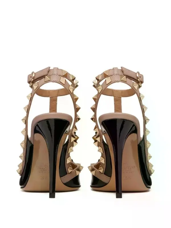 Valentino Garavani 100mm Rockstud Caged Pumps - Black