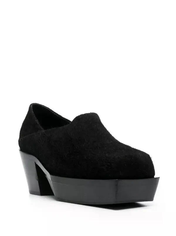 Eckhaus Latta 65mm Cowboy Leather Clogs