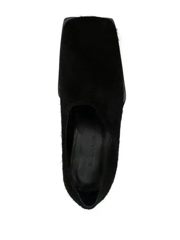 Eckhaus Latta 65mm Cowboy Leather Clogs