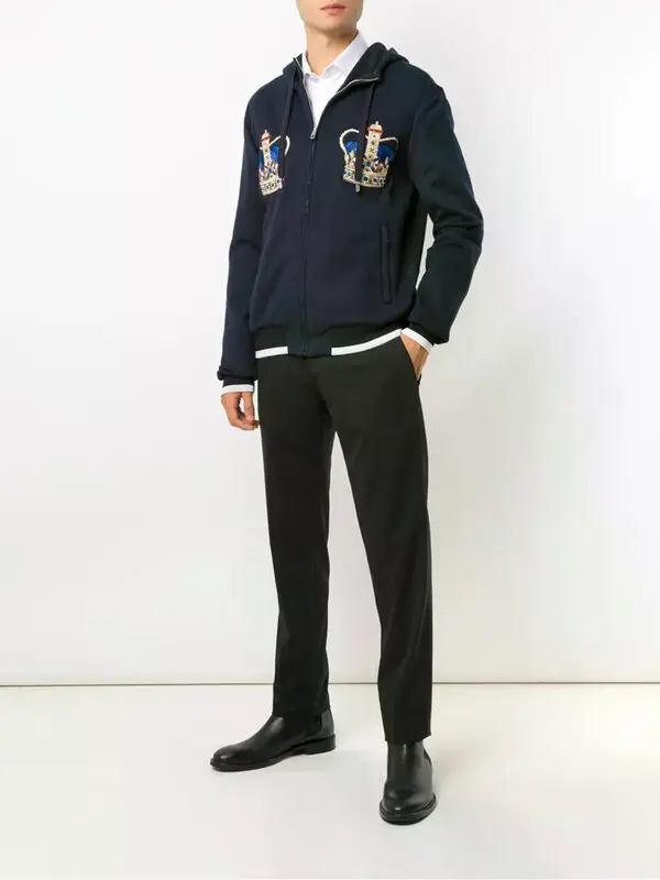 Dolce & Gabbana Straight Tailored Trousers - Black