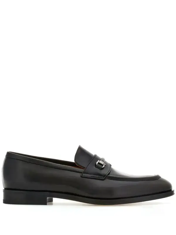 FERRAGAMO Gancini-detailed Leather Loafers