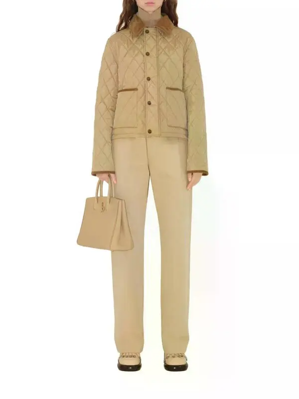 Burberry Quilted Jacket - Neutrals