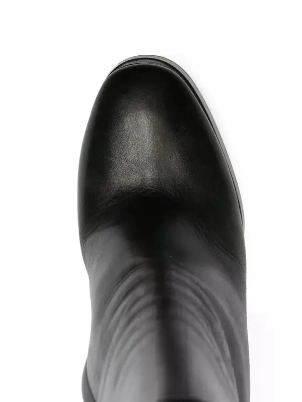 Roberto Cavalli 153mm Leather Platform Boots