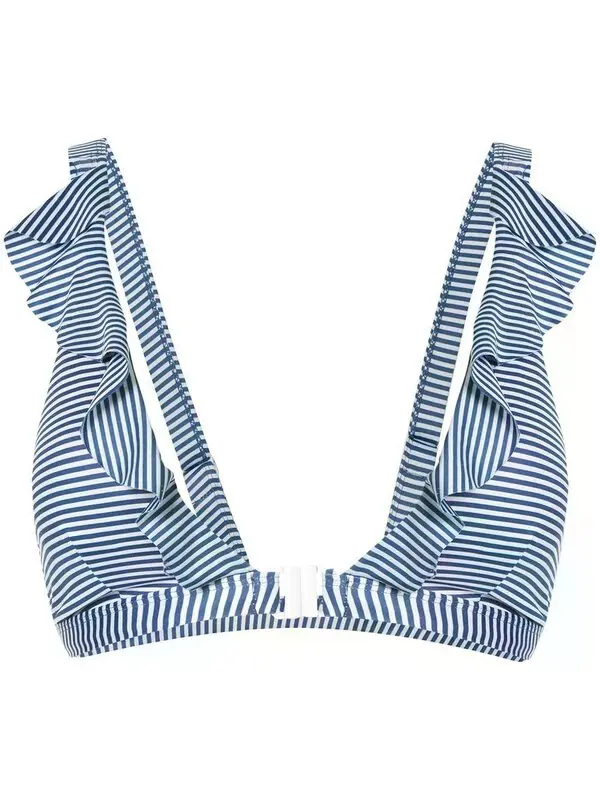 DUSKII Spritz Ruffled Bikini Top - Multicolour