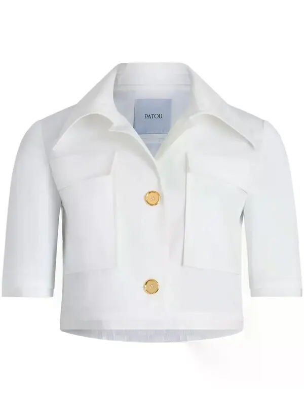 PATOU Cropped Jacket - White